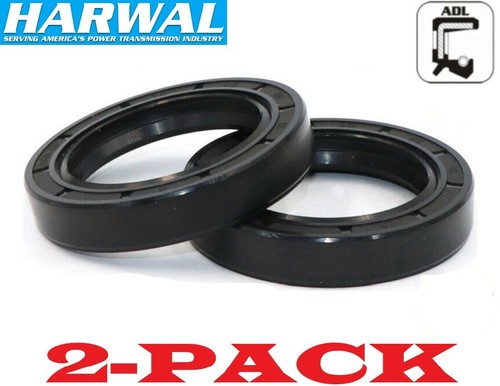 2-PACK! HARWAL TC 25x52x7-ADL Metric Oil Seal Buna-N Dual Lip W/Spring ...