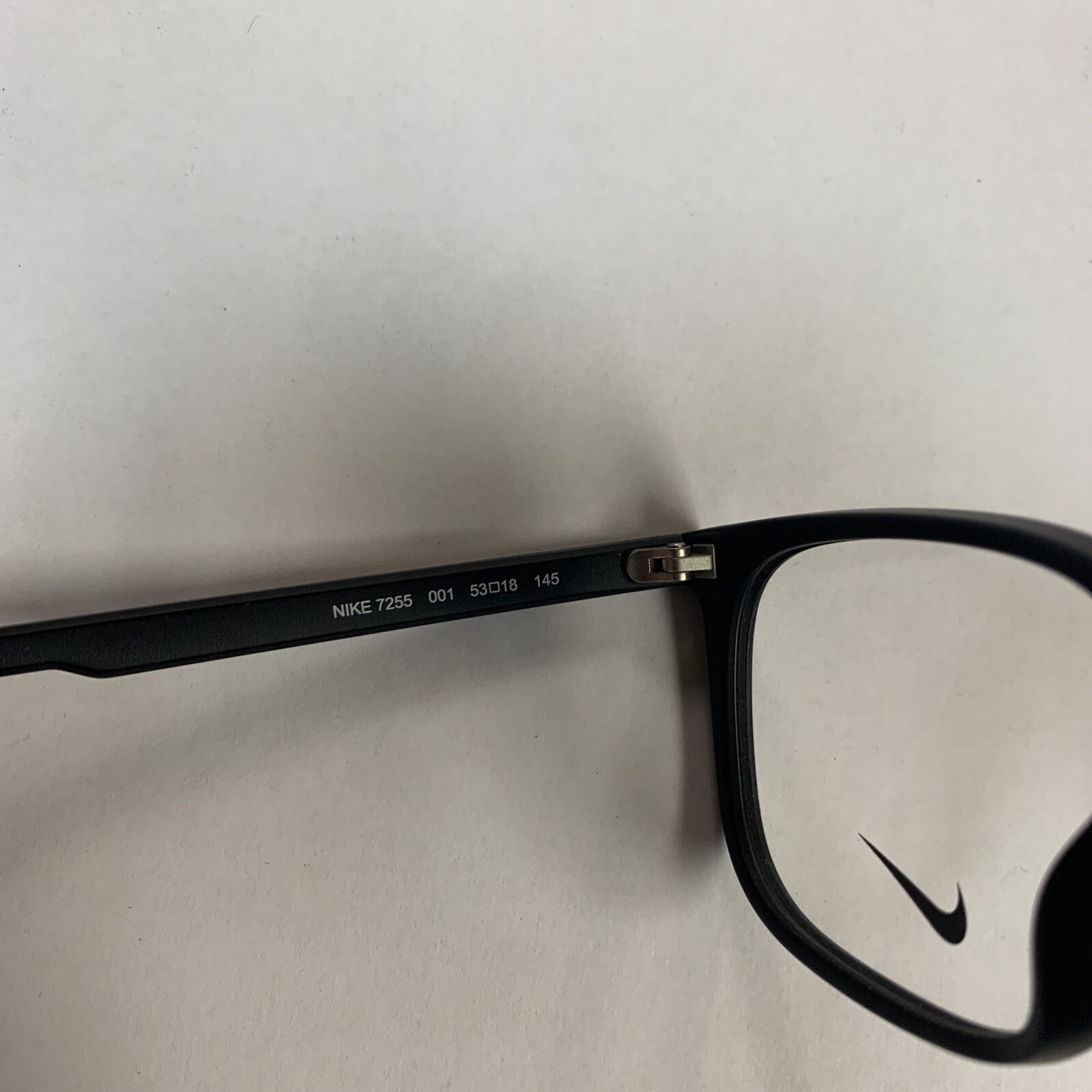 New NIKE 7255 001 Matte Black Eyeglasses Demo Lens 53-18-145 | eBay
