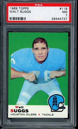 1969 Topps Football #118 Walt Suggs PSA 7 | eBay