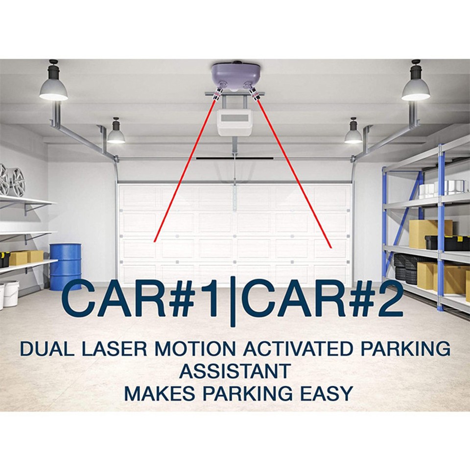 Dual Head Car Laser Garage Parking Sensor Assist Aid Guide Stop Light ...