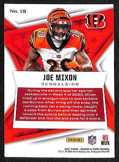 2021 Panini Rookies & Stars Joe Mixon #19 Football Card Base Bengals | eBay