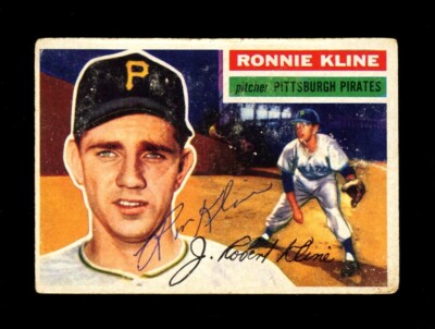 1956 TOPPS GB RONNIE KLINE #94 PIRATES SIGNED AUTOGRAPH | eBay