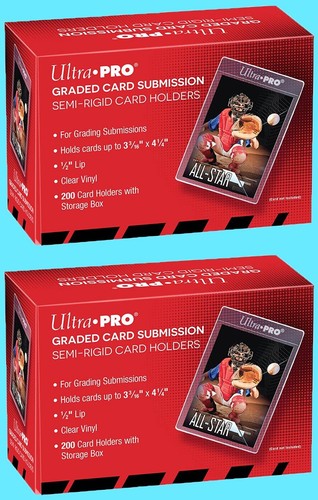400 ULTRA PRO SEMI RIGID GRADED Card Holder NEW Sleeves PSA BGS ...
