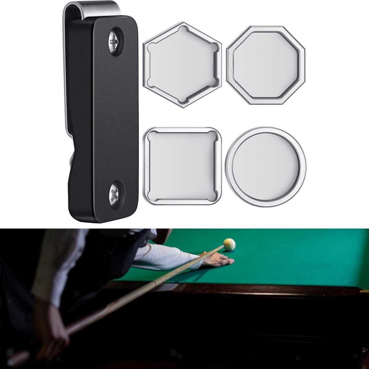 Portable Magnetic Chalk Clip Pool Cue Chalk Holder High-end Magnetic ...