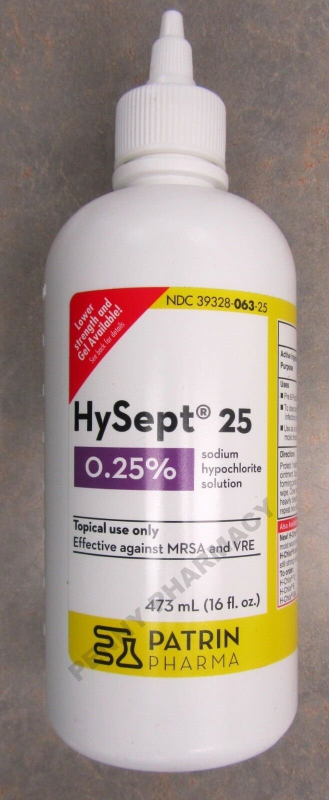 Patrin Pharma Hysept 25 Sodium Hypochlorite Topical Solution Wound ...