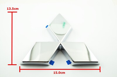 7415A708 MITSUBISHI CHROME FRONT GRILLE BADGE LOGO EMBLEM FOR NEW ...