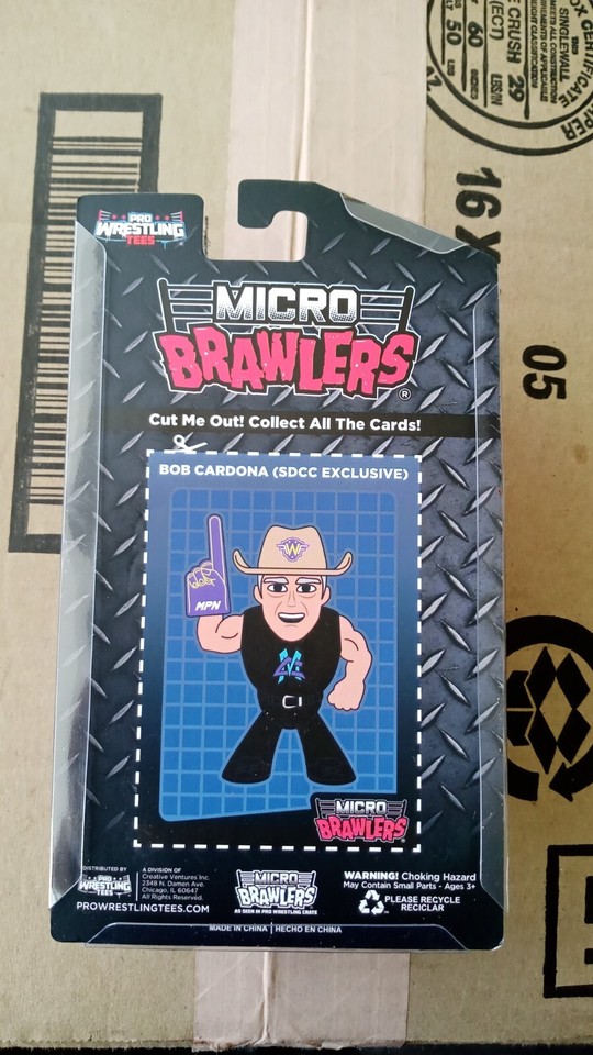 Micro Brawlers Bob Cardona Pro Wrestling Crate Major Wrestling Figure ...