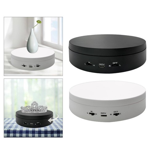 Electric Jewelry Display Non Slip Adjustable 360° Rotation Turntable ...
