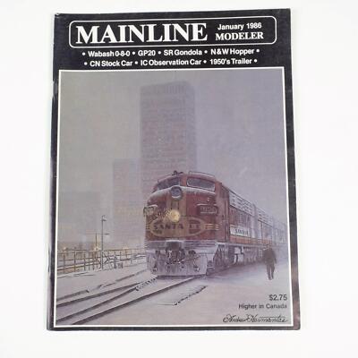 Mainline Modeler Magazine January 1986 Issue Model Railroading Wabash 0 ...