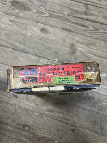 Colt trooper 357 Box Factory Cardboard Red Label | eBay
