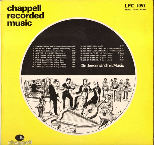 OLE JENSEN "AND HIS MUSIC" LIBRARY POP CLASSIC LP 1973 CHAPPELL LPC ...