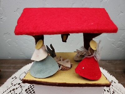 Vintage Felt Christmas Nativity Scene | eBay