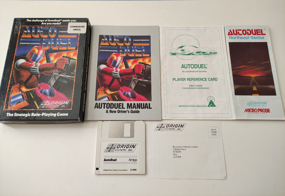 AutoDuel - Commodore CBM Amiga 500 600 1000 2000 - Origin / Microprose ...
