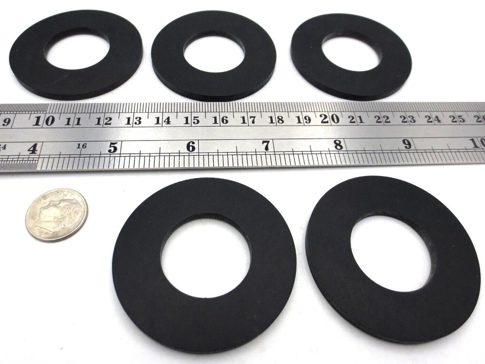 1" ID 2" OD 1/8" Thick Rubber Washer Spacer Premium Quality Durable ...