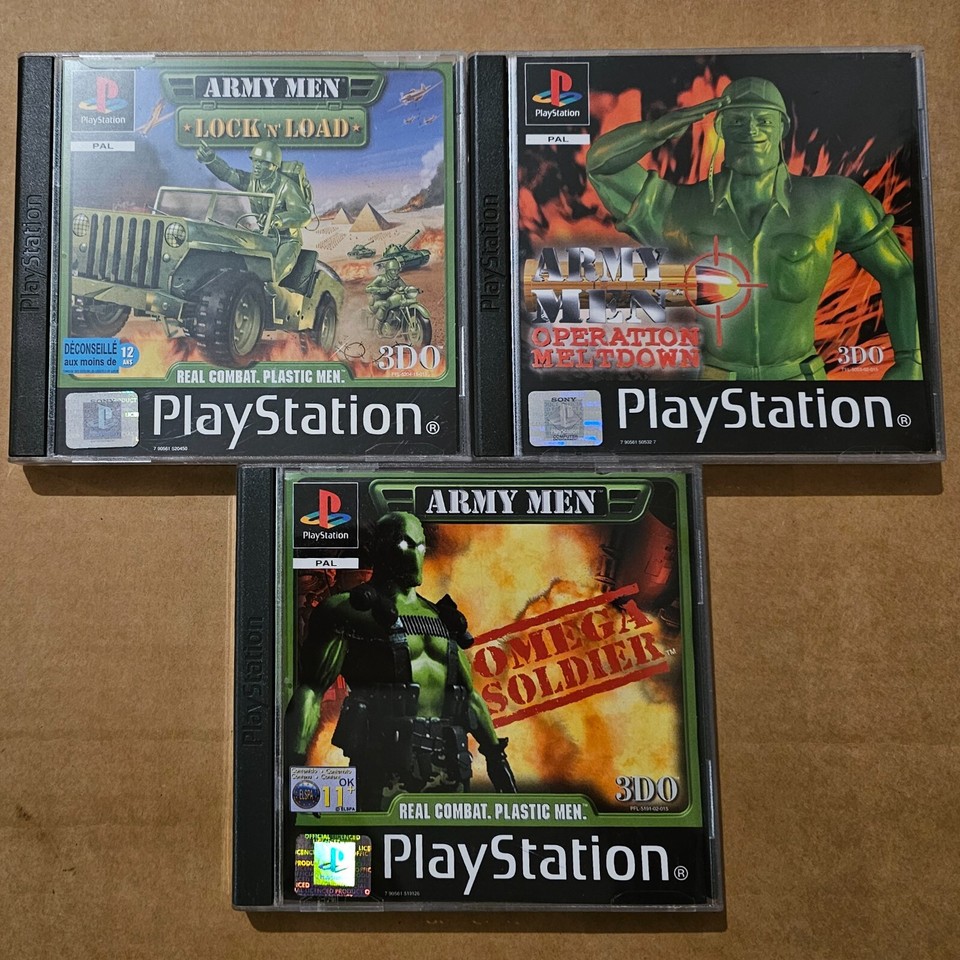 Army Men Game Bundle (Sony PlayStation 1, 2000) Tested and Complete in ...