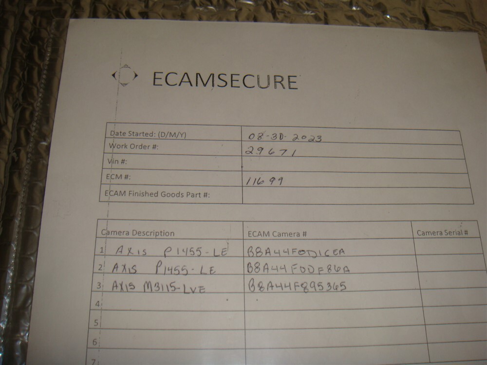 ECAMSECURE MSU MINI MOBILE SECURITY BOX W AXIS P1455-LE & AXIS M3115 ...