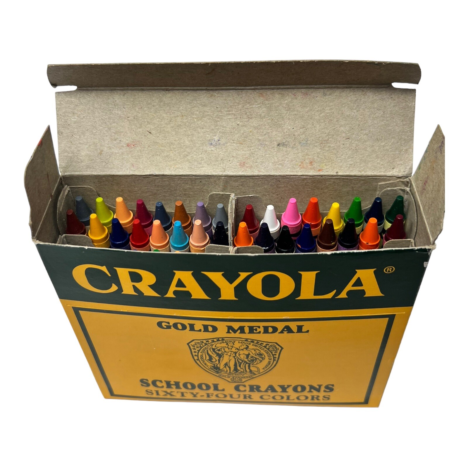 Vintage Binney & Smith Crayola Gold Medal School Crayons 64 With ...