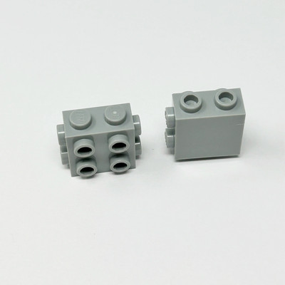 67329 LEGO Brick Modified 1x2x1 2/3 w/ Studs on 3 Sides LIGHT BLUISH ...