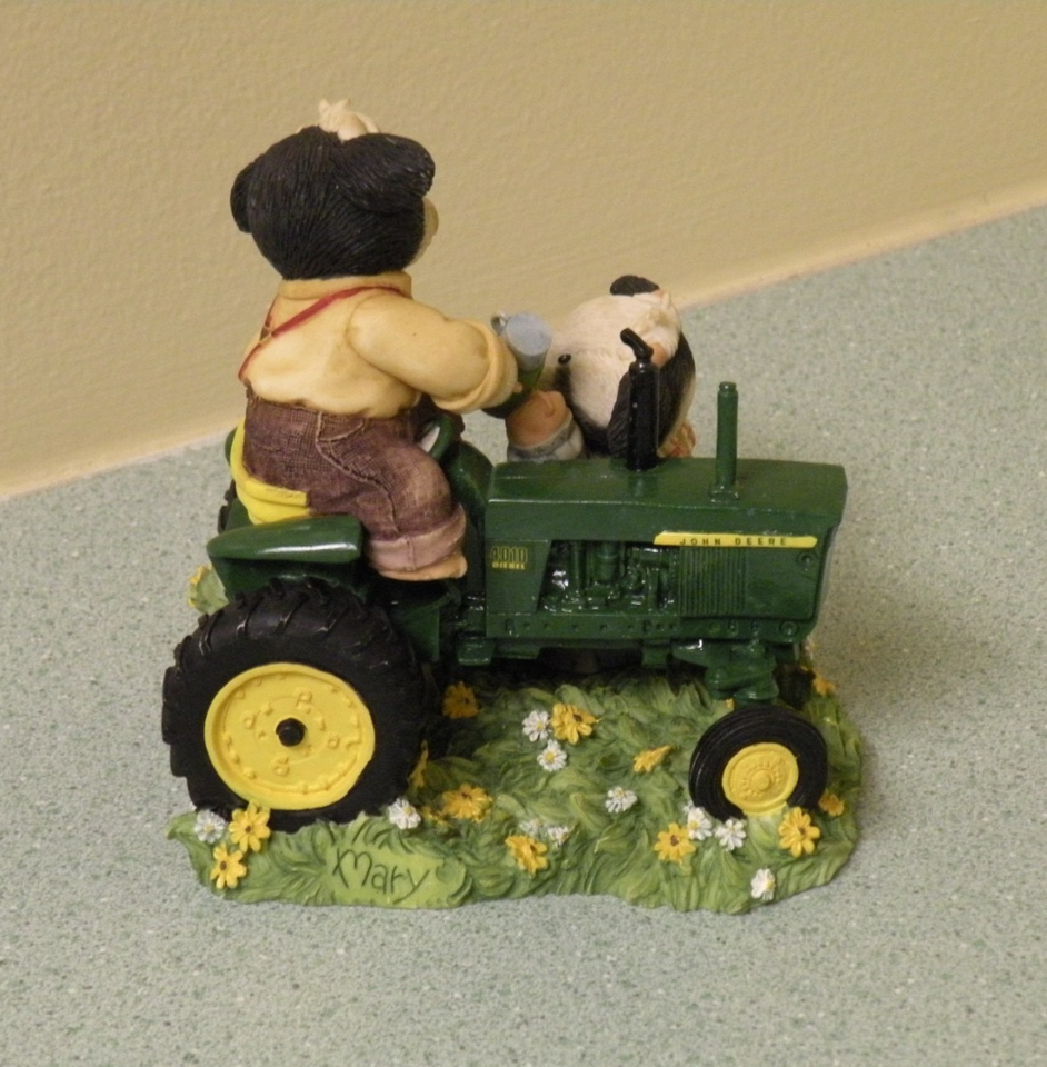 MARY'S MOO MOOS John Deere Tractor - no year date on this figurine | eBay