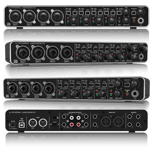 Behringer U-Phoria UMC404HD USB Audio/MIDI Interface - Black ...