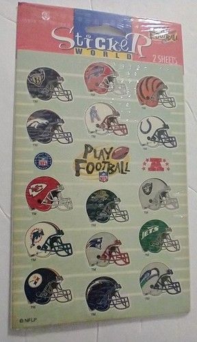 Vtg American Greetings NFL Stickers AFC 1997 New. Sealed. | eBay