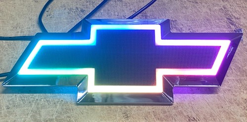 RGB LED Front Grille Black Bowtie Emblem Fits Chevy Express Van 1500 ...