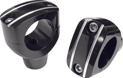 Harddrive Black Handlebar Risers 2in for 1in Bar Harley Forty Eight 10 ...