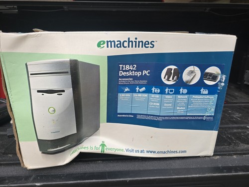 eMachines T1842 PC for Retro Gaming Celeron 1.80GHz 128MB RAM Wndws XP ...
