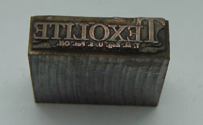 Vintage Printing Letterpress Printers Block Texolite | eBay Australia