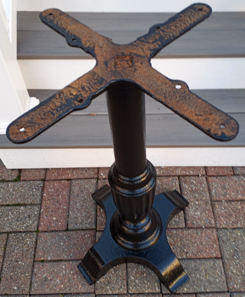 Antique Cast Iron Table Pedestal Base | eBay