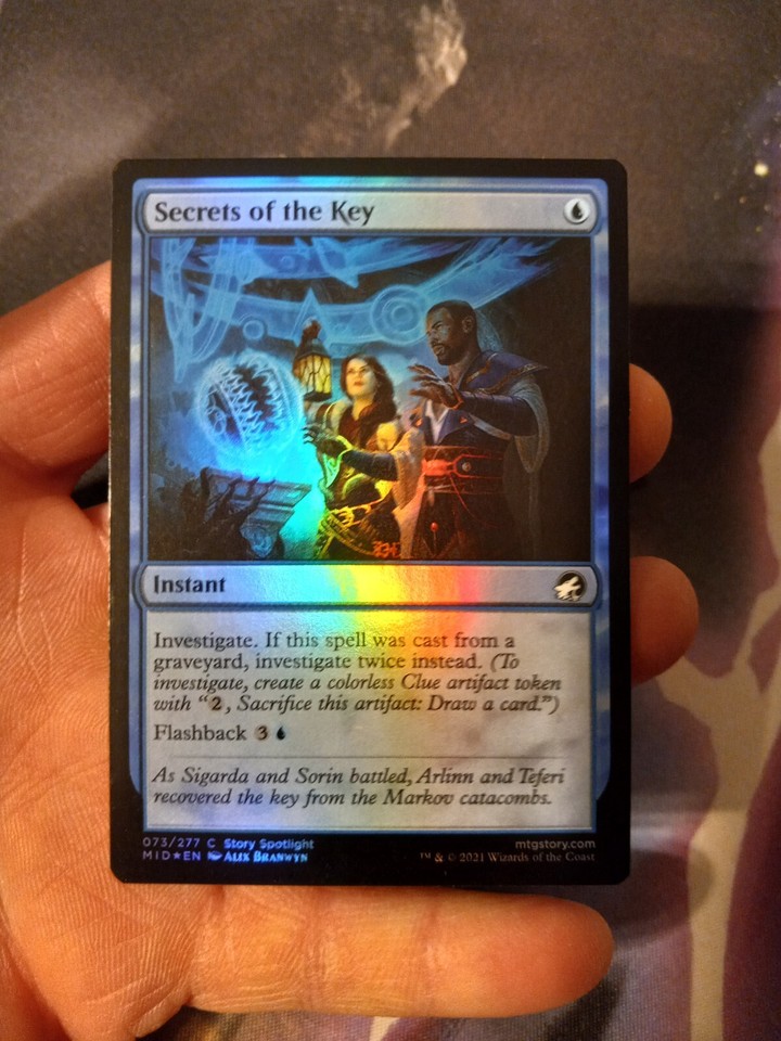 Secrets of the Key FOIL Innistrad: Midnight Hunt Common Magic MTG WOTC ...