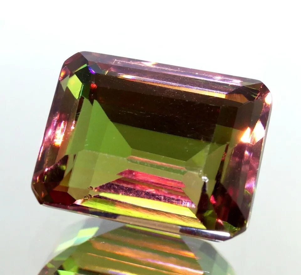 24.1ct. Large Natural Zultanite 7 Color Turkish Emerald Cut Gemstone ...