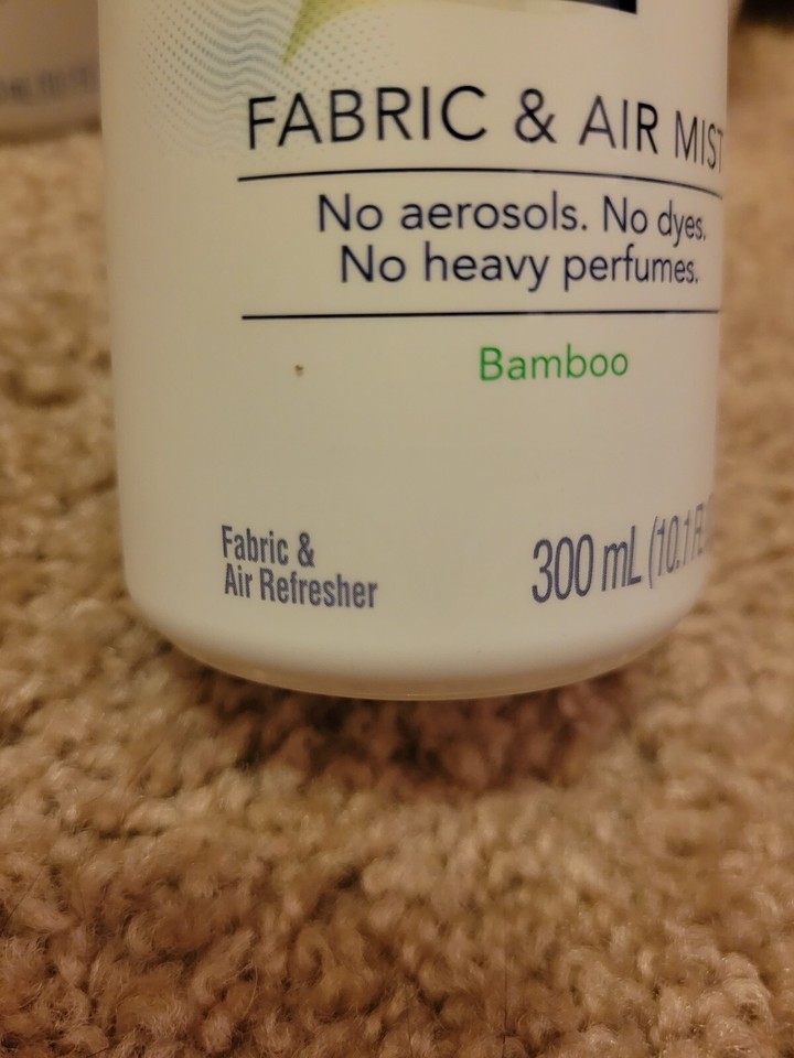 Febreze One Air & Fabric Mist Refresher Spray & Two Refills-Bamboo ...