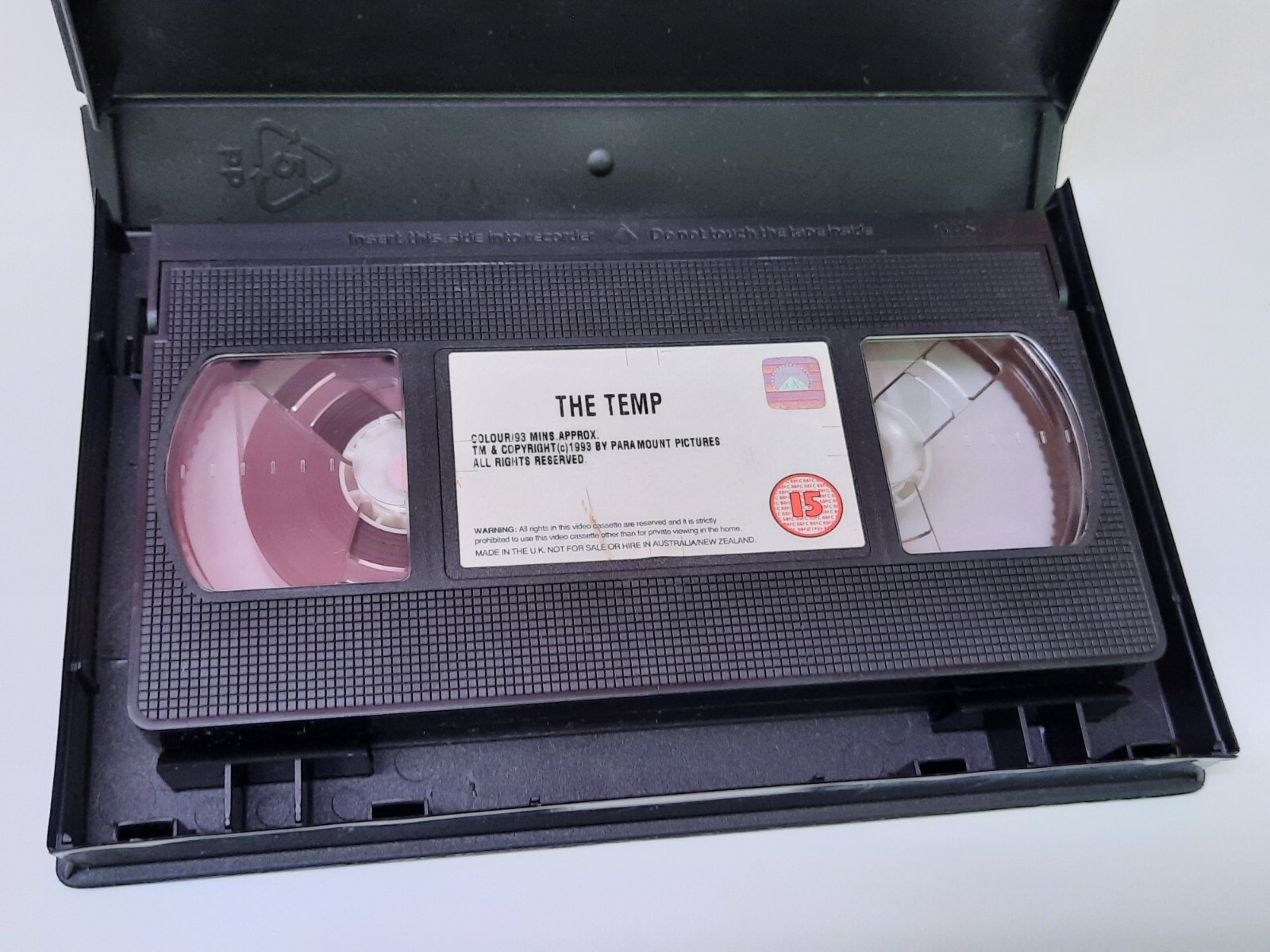 The Temp 1993 VHS Big Box UK PAL Tom Holland Timothy Hutton Paramount ...