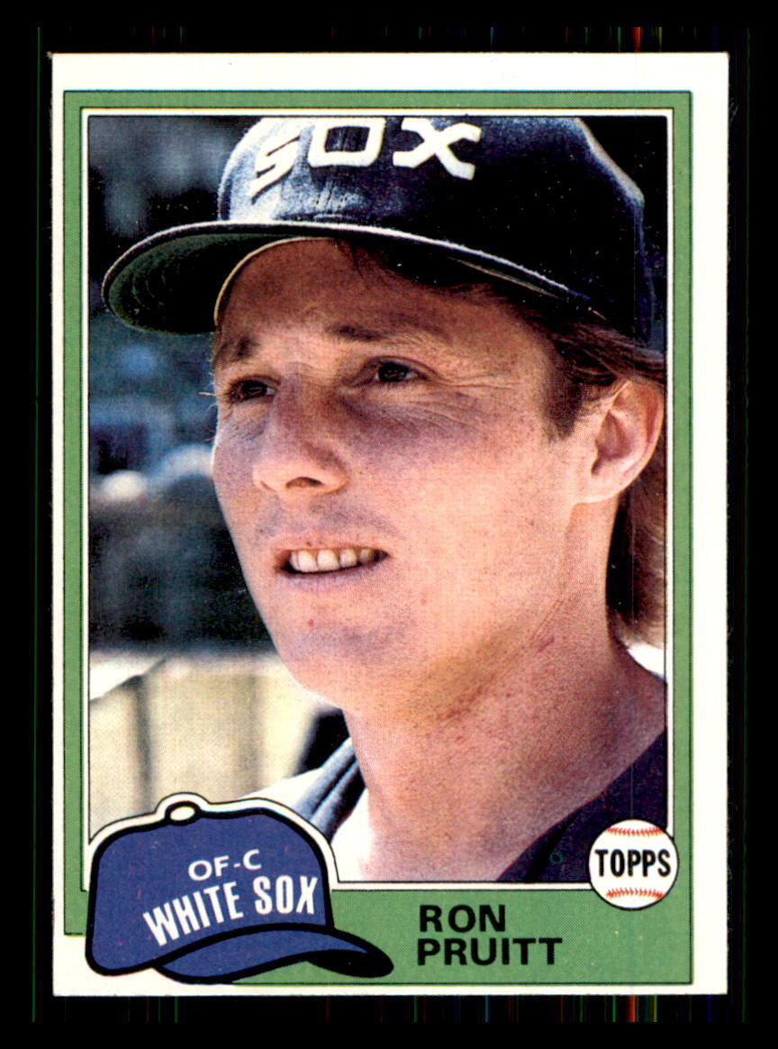 1981 Baseball Topps Ron Pruitt Chicago White Sox #442 2 | eBay