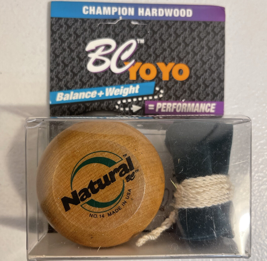 Vintage NOS BC YOYO CHAMPION HARDWOOD NATURAL 20020 - MADE IN USA - No ...