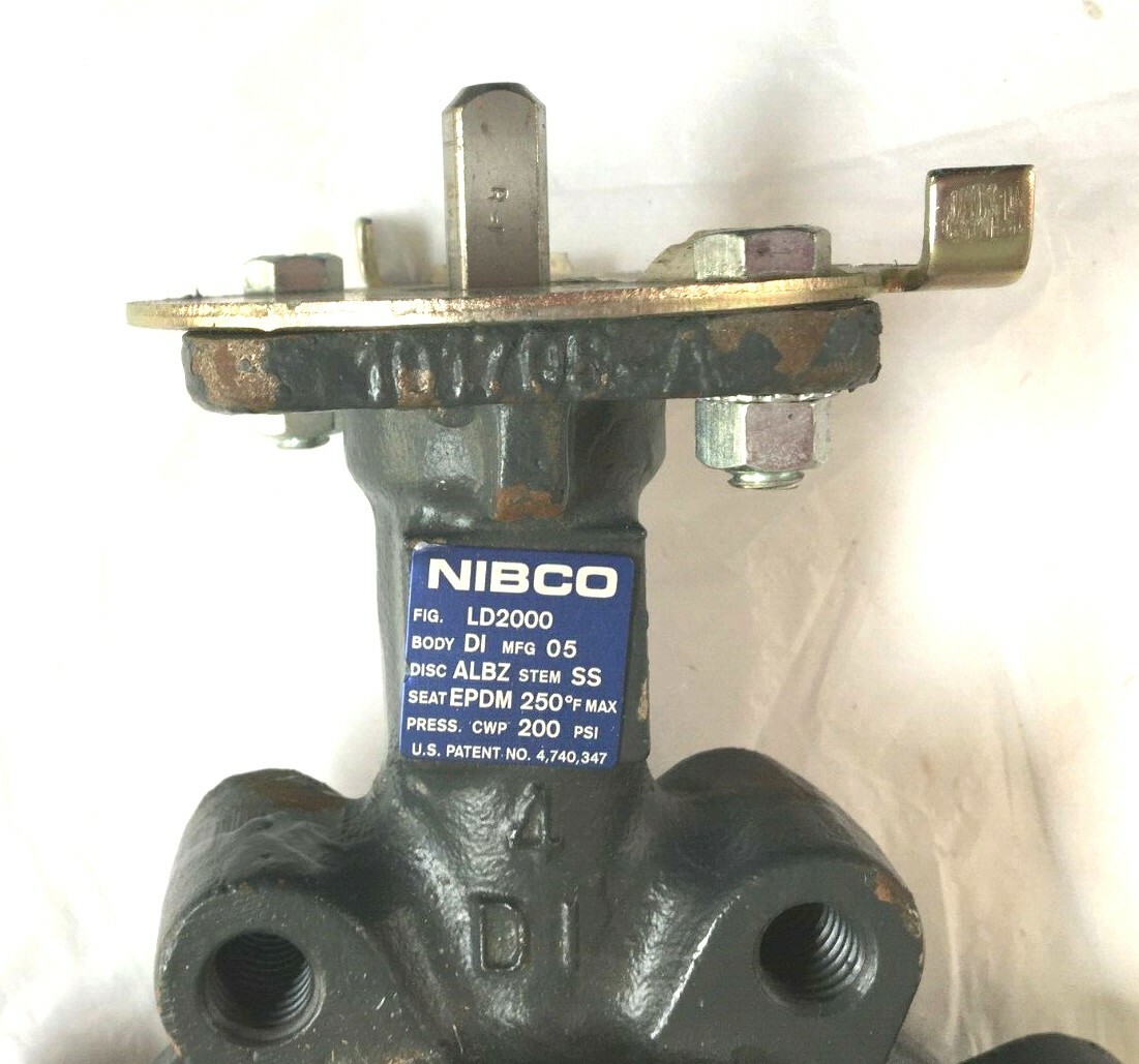 Nibco Ductile Iron Butterfly Gate Valve LD2000 101708 SA-03 T101714 ...