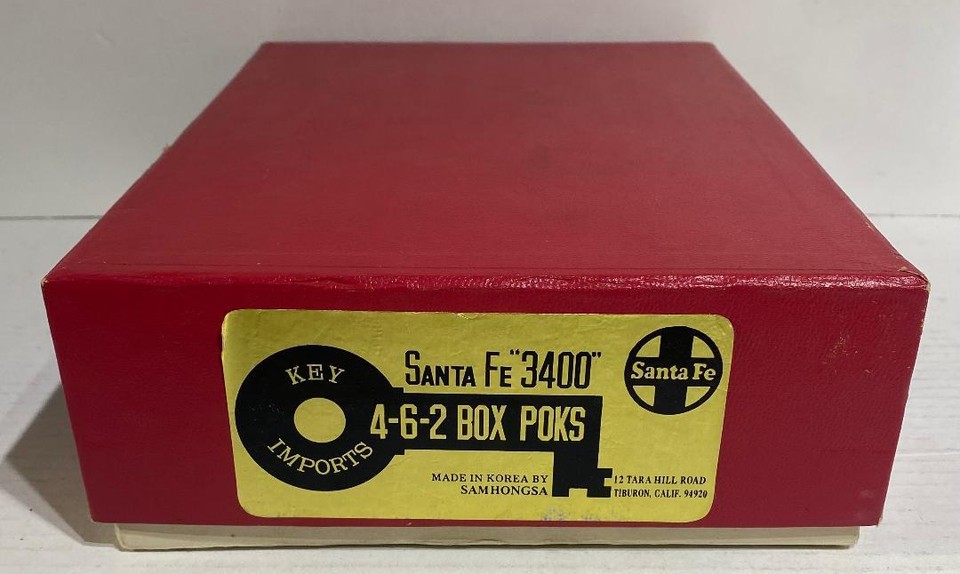 SANTA FE 3400 KEY IMPORTS TRAIN CLASS 4-6-2 W/ BOX POKS DRIVERS | eBay