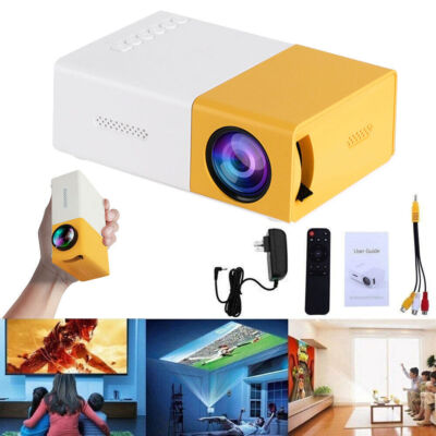 Portable Projector 1080P HD Mini Home Cinema Movie Theater Projector ...