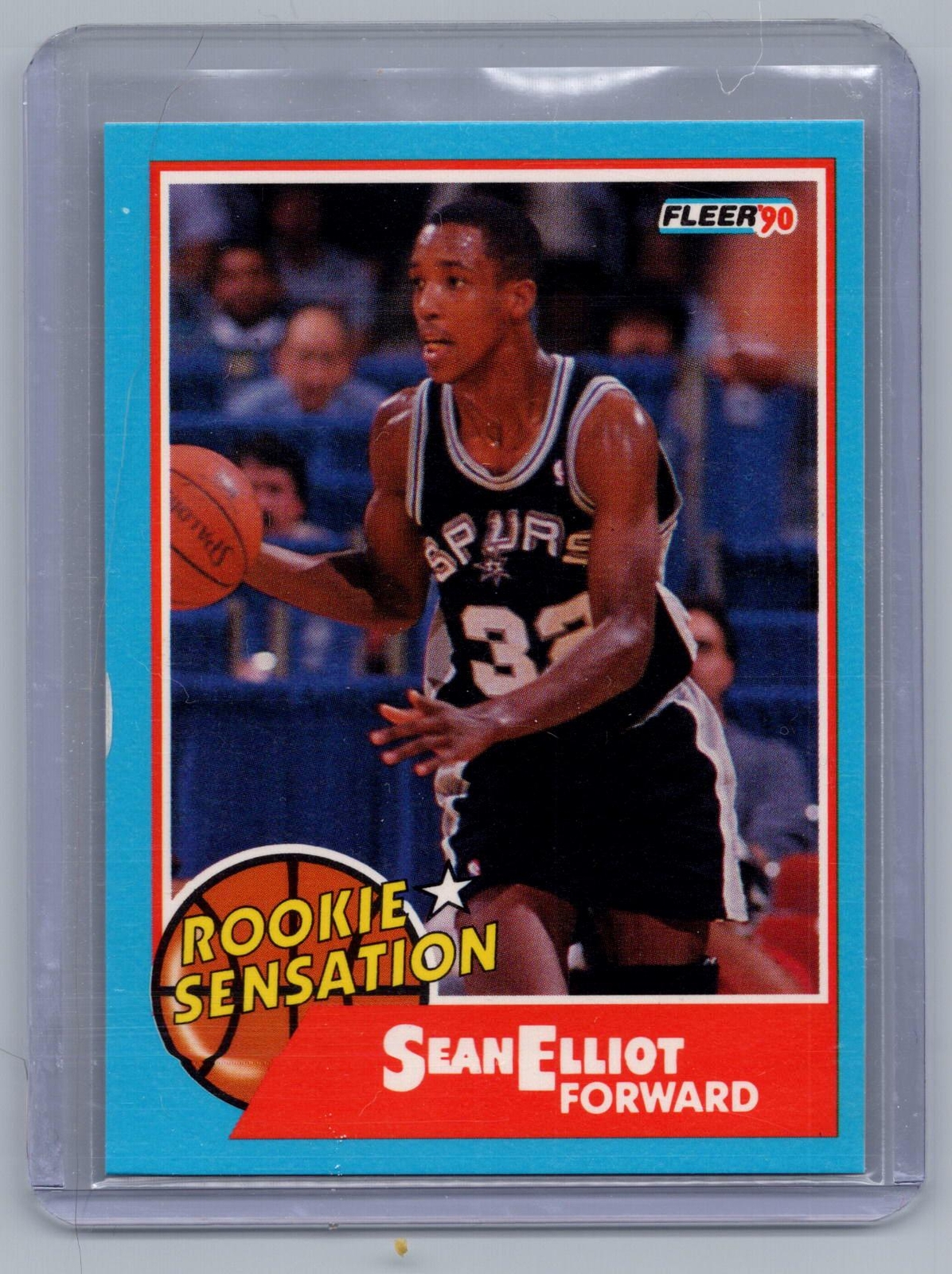 1990-91 Fleer #2 Sean Elliott Card Rookie Sensations Insert Card | eBay