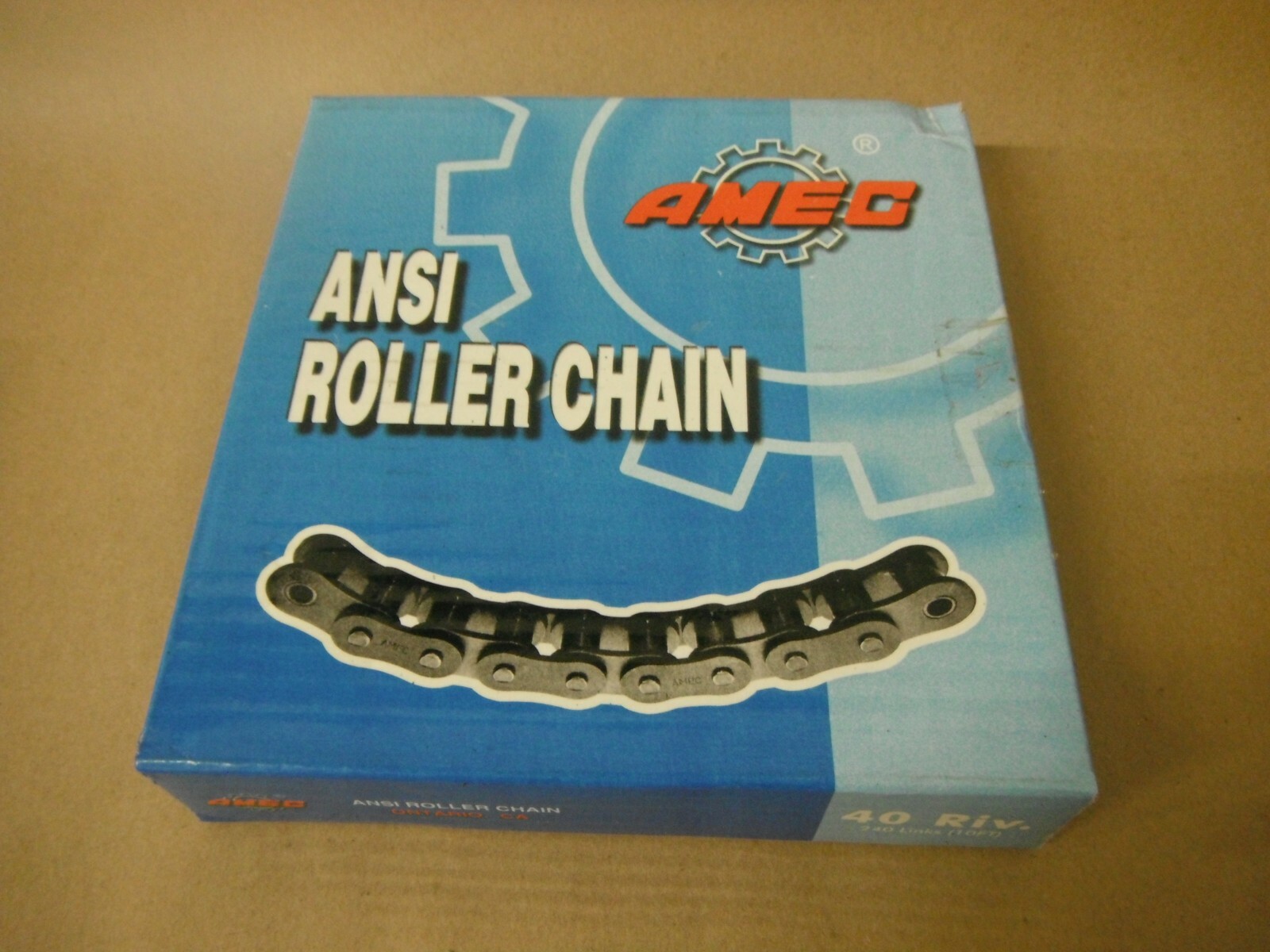 AMEC 40-2 RIV 10 FT ROLLER CHAIN 240 LINKS | eBay