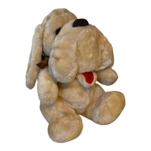 Vintage Commonwealth plush Dog McCrory Wrinkled Tan 12 Inch Stuffed ...