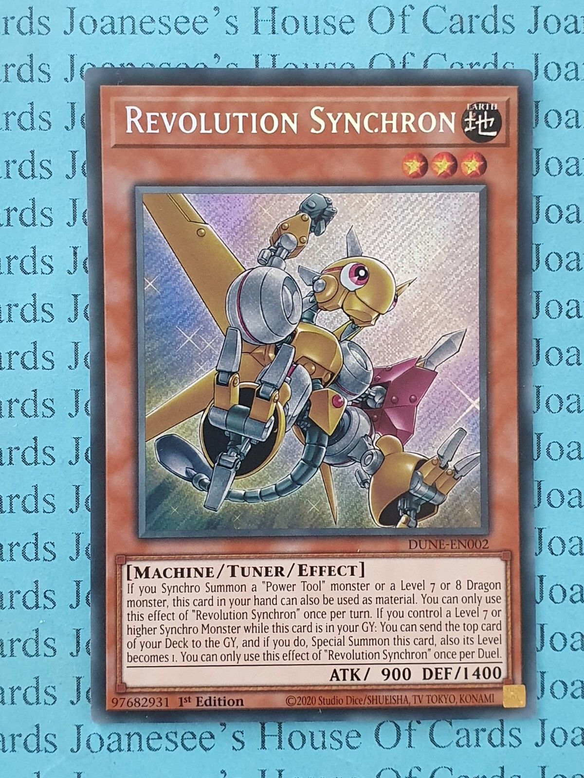 Revolution Synchron DUNE-EN002 Secret Rare Yu-Gi-Oh Card 1st Edition ...