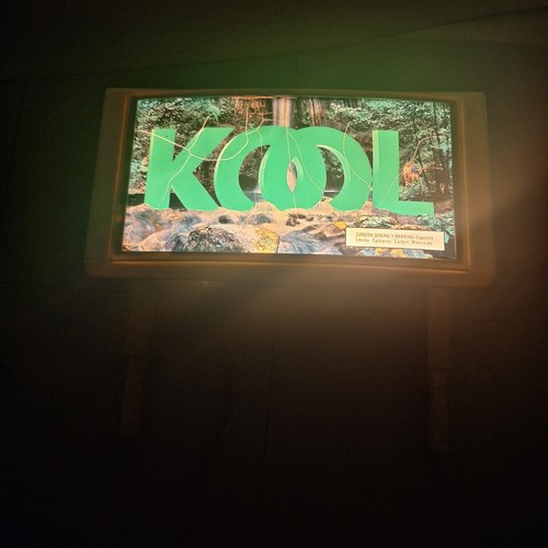 Vintage Kool Cigarette Tobacco Neon Sign with Moving Waterfall | eBay
