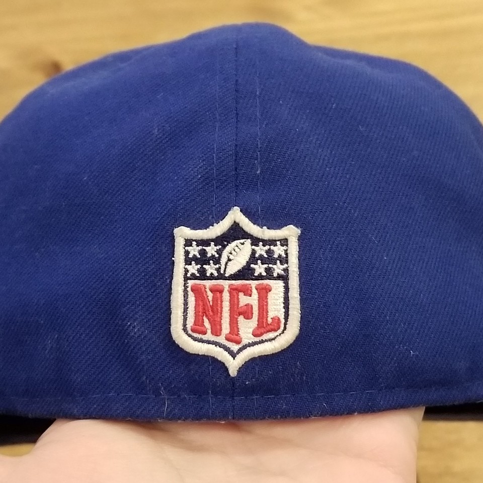 New York Giants Hat New Era Size 7 1/4 Fitted 59Fifty Blue NFL Football ...
