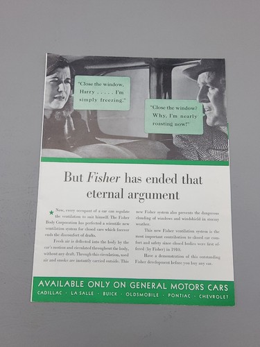 Genuine - Fisher General Motors Argument - Brochure Sales Advertising ...