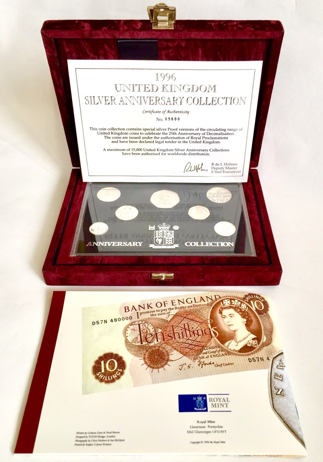Limited Edition 25th Anniversary of Decimalisation UK Silver Proof Coin ...