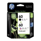 2 HP 60 GENUINE Black Tri colour Combo Ink Set F2410 F2480 CC640WA ...