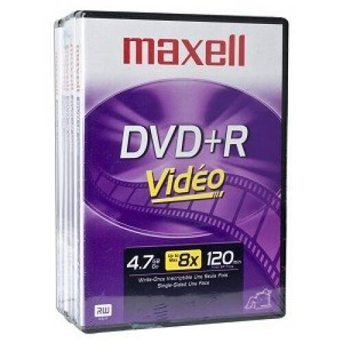Maxell 8X 47GB 120-Minute DVDR Media 5-Pack wDVD Cases - VERY GOOD | eBay