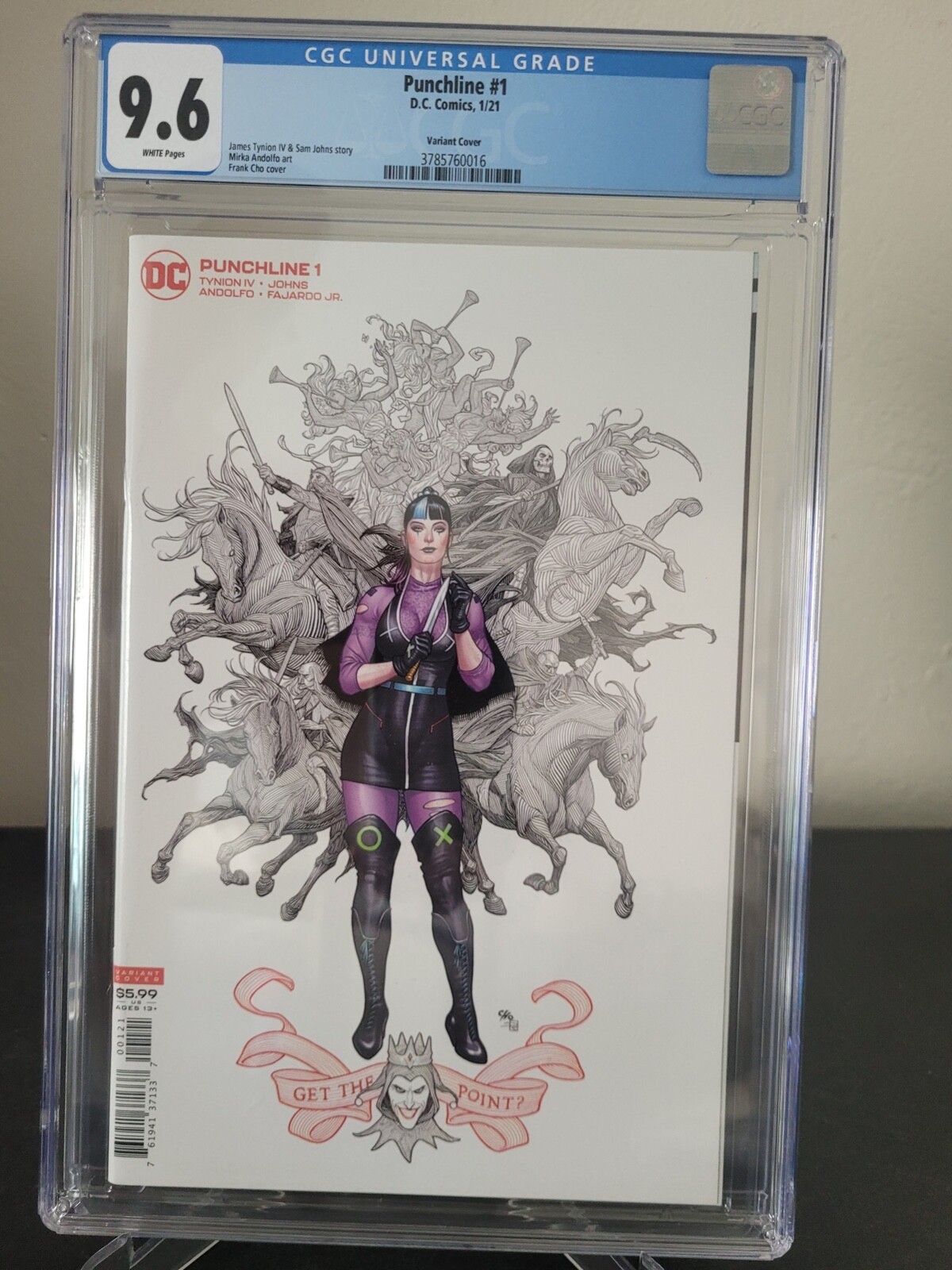 PUNCHLINE #1 CGC 9.6 GRADED WHITE PAGES 2021 DC COMICS FRANK CHO ...